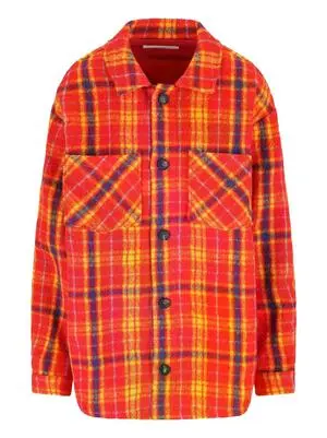 GIADA BENINCASA Checked Wool Shirt Jacket