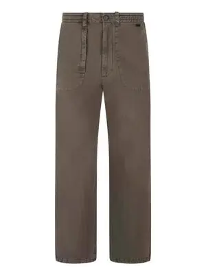 MASSIMO OSTI STUDIO Patch-pocket Trousers - Brown