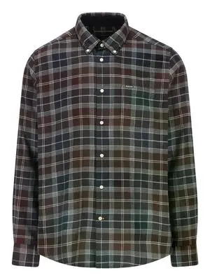Barbour Check-pattern Cotton Shirt - Grey