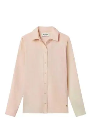 Eterne Cotton Button-down Shirt - Pink