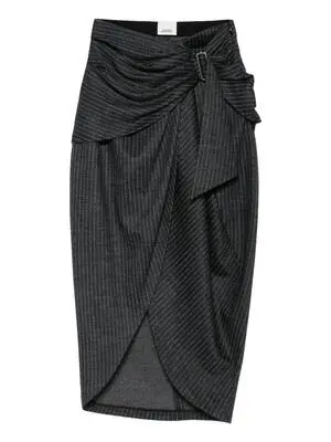 Isabel Marant Reilly Pinstripe Skirt - Grey