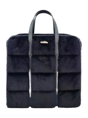 HERNO Quilted Faux-Fur Tote Bag