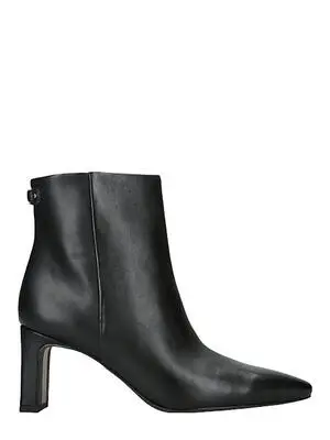 Sam Edelman Saige Leather Heeled Ankle Boots - Black