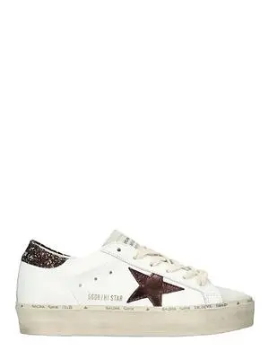 GOLDEN GOOSE Hi Star Leather Low-top Trainers - White/comb