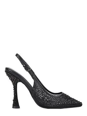 Kurt Geiger Aria Gem Woven Heeled Courts - Black
