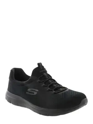 Sketchers Summits Wide-width Sneakers - Black