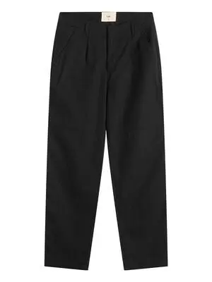 Folk Signal Pant - Soft Black Brushed Stripe