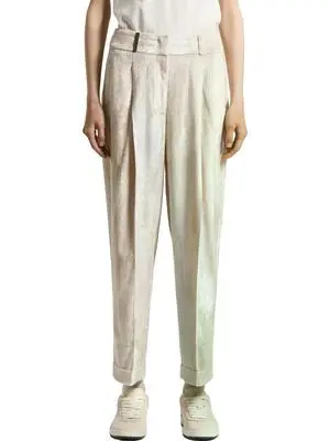 Peserico Pleated Corduroy Trousers - Neutrals