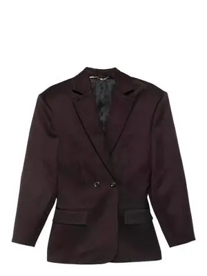 Magda Butrym Double-breasted Pinstripe Blazer - Red