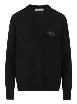 Giada Benincasa X Franz Kraler Heartbeat Cashmere Sweater - Black