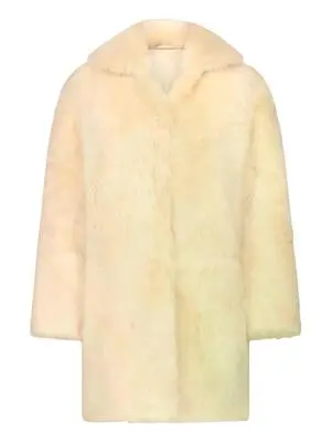 Loulou De Saison Lamb Fur Coat - Neutrals