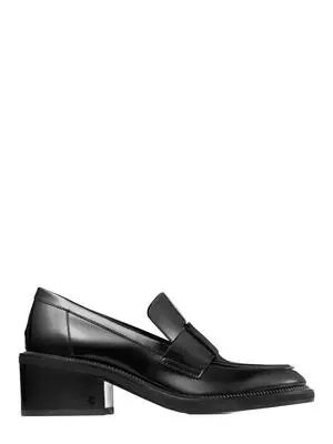 JIMMY CHOO 50mm Tylor Leather Loafers - Black