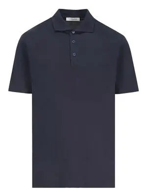 CRUCIANI Short-sleeve Polo Shirt - Blue