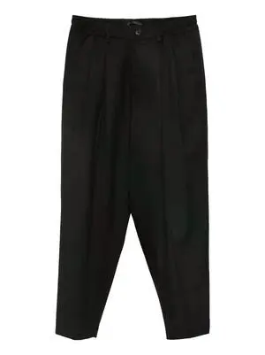LOW BRAND Crop Length Trousers - Black