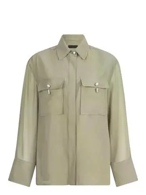 LIU JO Flap-Pocket Shirt With Pearl Embellishments