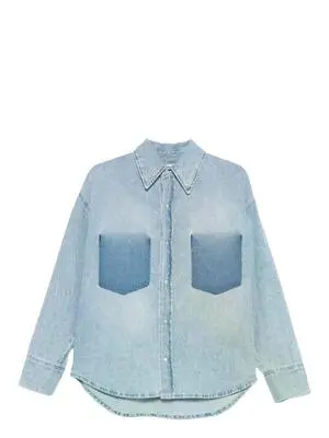 LOIS Two-tone Denim Shirt - Blue