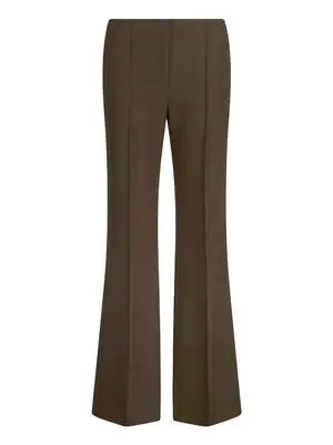 Liu Jo Pleated Flared Trousers - Brown