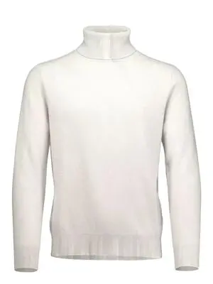 ALLUDE Turtleneck Sweater - White
