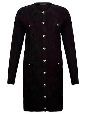 Liu Jo Cable-knit Buttoned Dress - Black