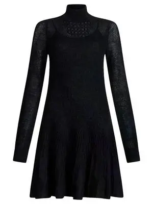Liu Jo Mini Turtleneck Dress - Black