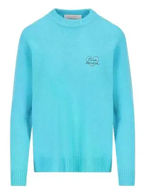 Giada Benincasa Heartbeat Cashmere Sweater - Blue