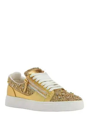 GIUSEPPE ZANOTTI Embellished Low-top Sneakers - Yellow