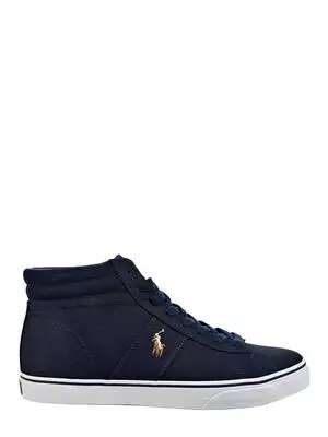 Polo Ralph Lauren Logo-detail High-top Sneakers - Blue