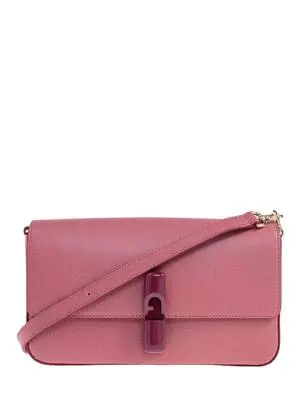 Furla Leather Flap Shoulder Bag - Pink