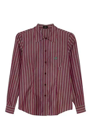 Etro Striped Long-sleeve Shirt - Red