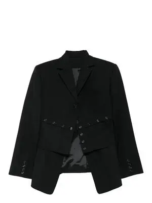 Rokh Button-detailed Blazer - Black