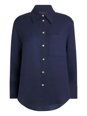 Max & Co. Twill Shirt Jacket - Blue