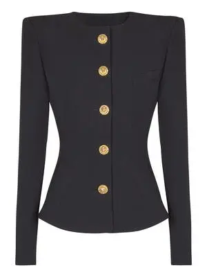 Balmain Wool Basque Jacket - Black
