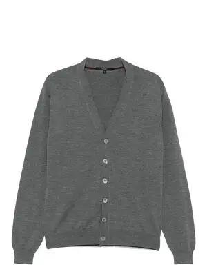 Gucci Button-front V-neck Cardigan - Grey