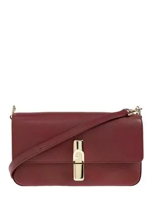 Furla Leather Iride Shoulder Bag - Red