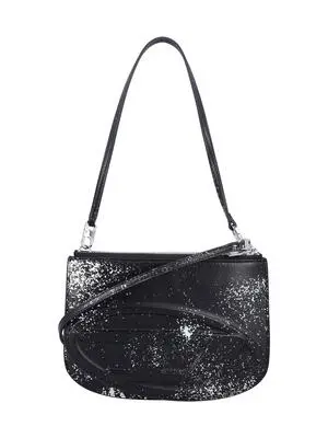 DIESEL Leather Shoulder Bag - Black