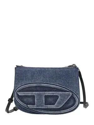 Diesel Denim And Cowhide Bag - Denim Blu Medio