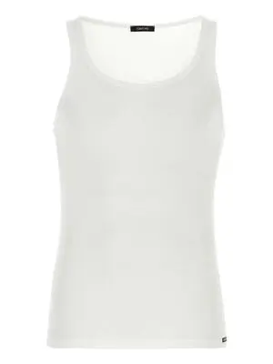 TOM FORD Cotton And Modal Tank Top - White