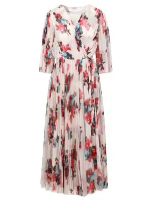 PHILOSOPHY BY LORENZO SERAFINI Floral Print Tulle Dress - Multicolour