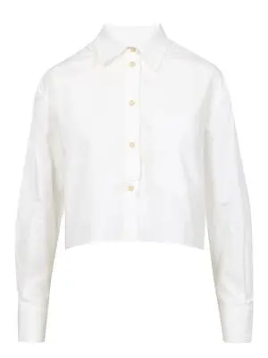 Erika Cavallini Cotton Poplin Shirt - White