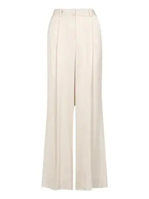 KAOS Wide Leg Trousers - Madreperla