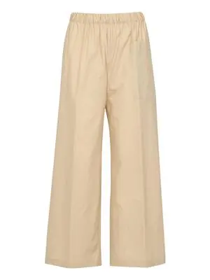 Erika Cavallini Wide-leg Trousers - Sand