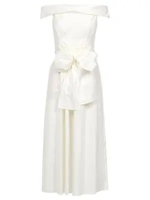 Max Mara Cotton Midi Dress - White
