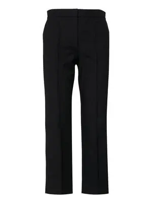 Max Mara Straight Leg Cropped Trousers - Black