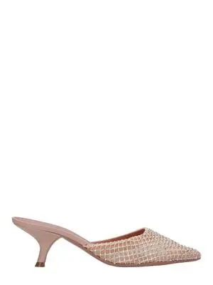 CASTAGNA Pointed Toe Rhinestone Mules - Pink