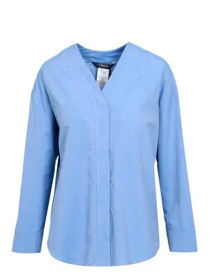 Max Mara Flared Cotton Jacket - Light Blue