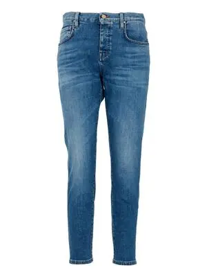 DON THE FULLER Delavé Five-pocket Jeans - Denim Medio