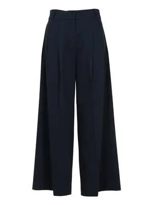 Max Mara Cool Wool Wide Leg Trousers - Blue