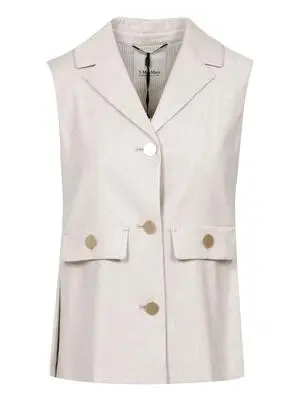 Max Mara Livo Sleeveless Jacket - Beige