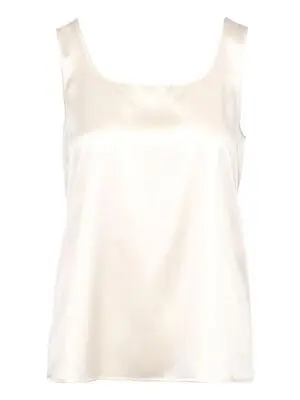 PENNY BLACK Silk Satin Top - Ivory