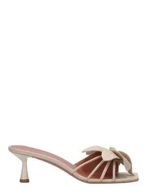 CASTAGNA Sandals With Nappa Leather Flower Decoration - Nude